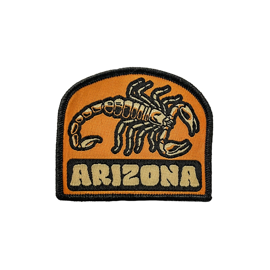 Arizona Scorpion Iron-on Woven Patch - Etsy
