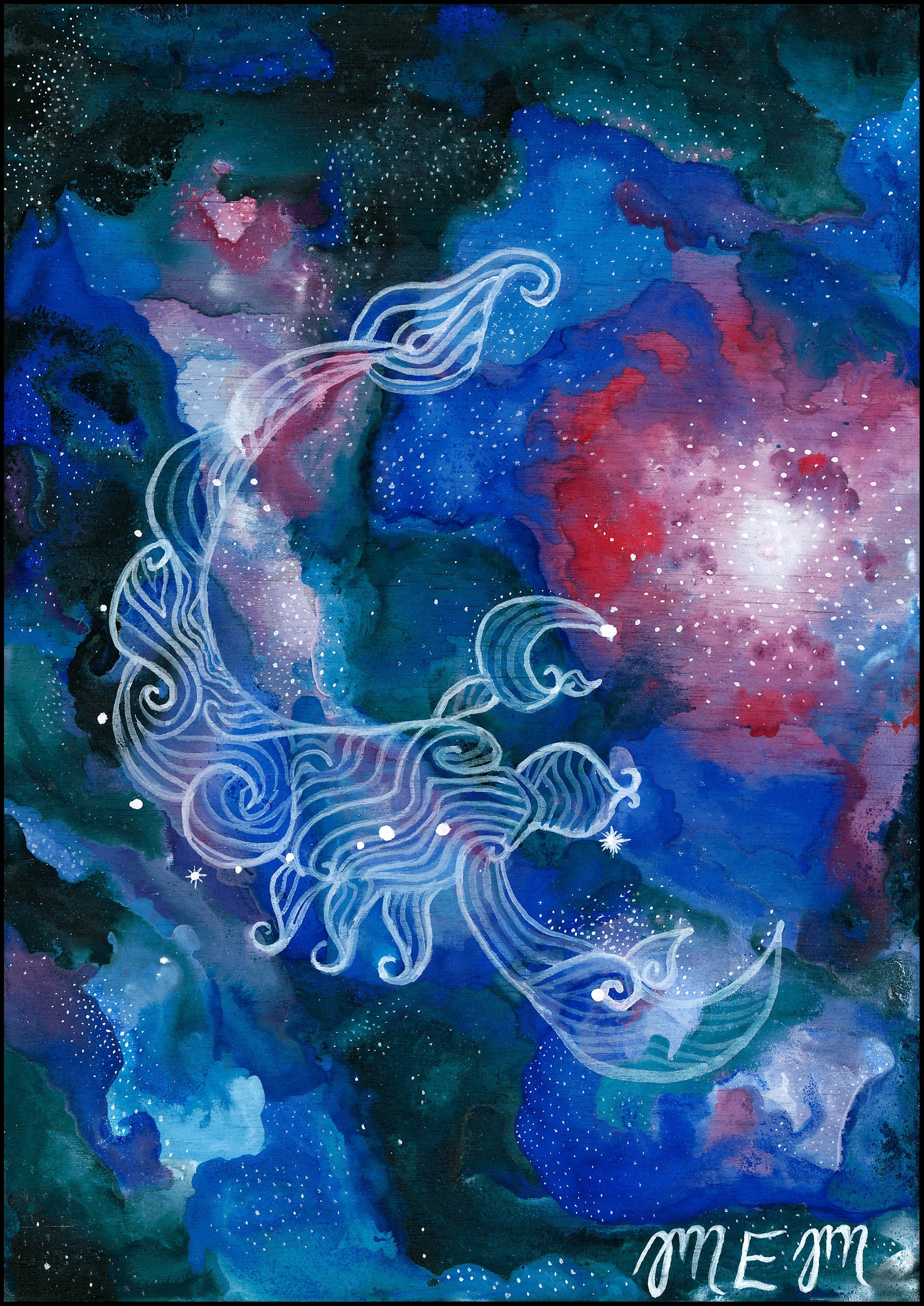 Scorpio Constellation Galaxy Astrology Print on High Quality Archival ...