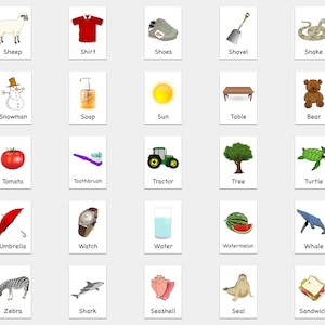 100 First Words Flashcards - Printable Flashcards - Learning for Babies ...