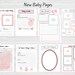 Printable Baby Memory Book Pages Pink - Instant Download 87 Pages - Etsy