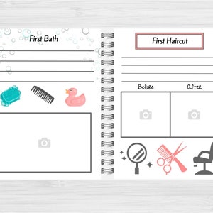 Printable Baby Memory Book Pages Pink - Instant Download 87 Pages - Etsy