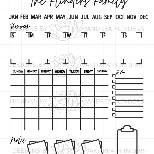 Vinyl Calendar - Etsy