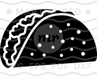 Taco Svg, Taco Tuesday Svg, Cinco De Mayo Svg, Mexican Food Tortilla Svg, Svg, Cut File, Design ...