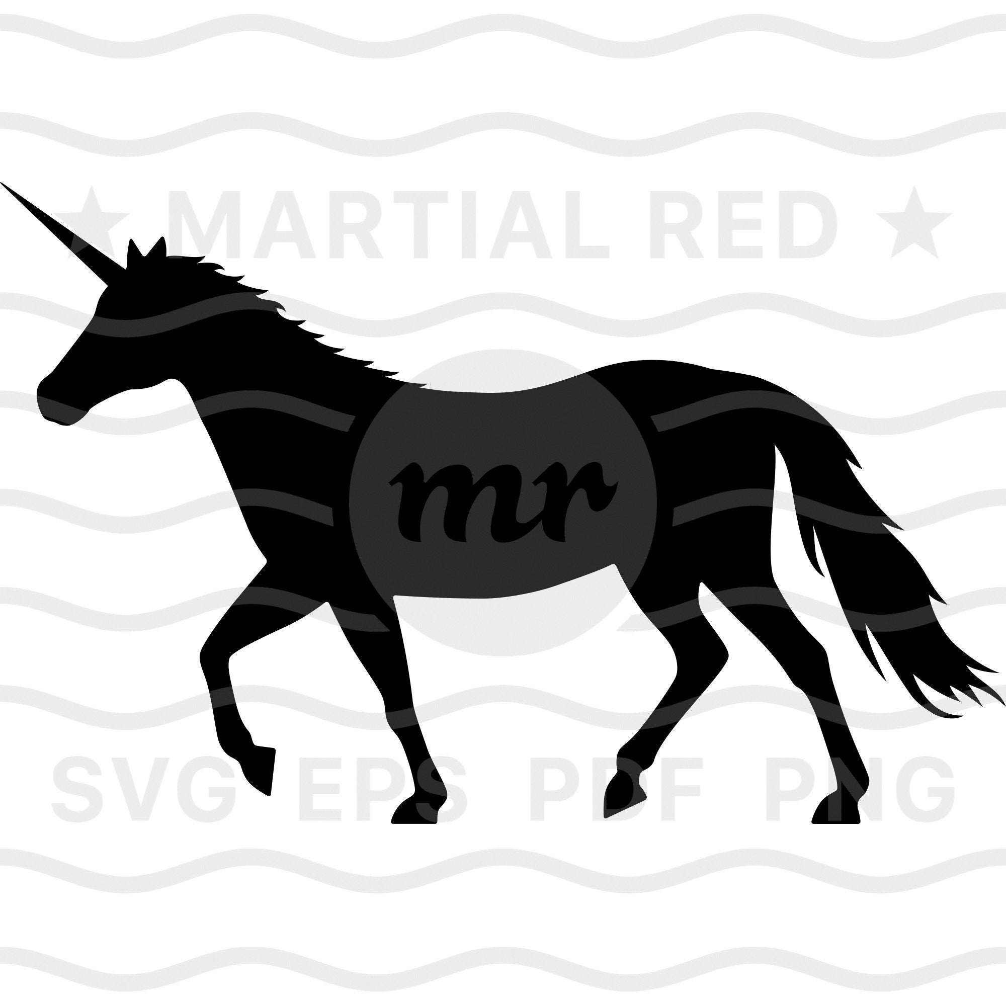 Unicornio svg animal mítico svg leyenda criatura - Etsy México