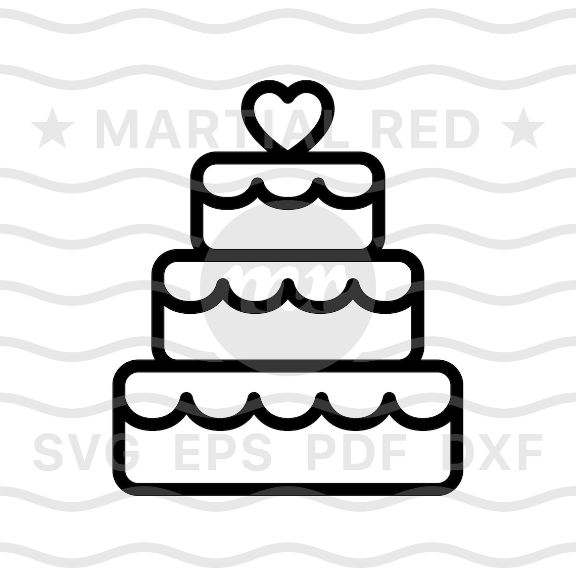 Wedding Cake Svg Cake Svg Cake With Heart Svg Layer Wedding - Etsy