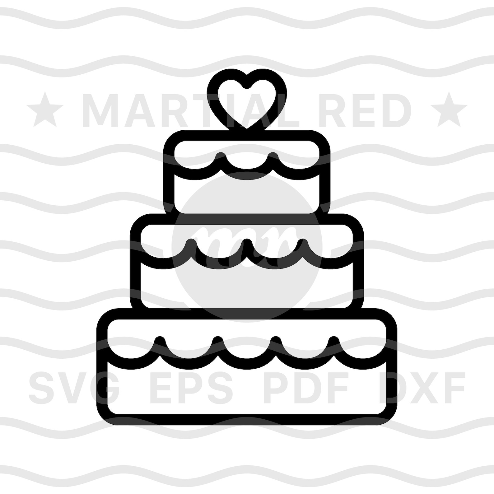 Wedding Cake Svg Cake Svg Cake With Heart Svg Layer Wedding - Etsy