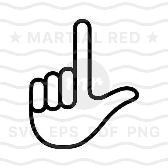 Loser svg signo de perdedor svg hand loser svg gesto de la | Etsy