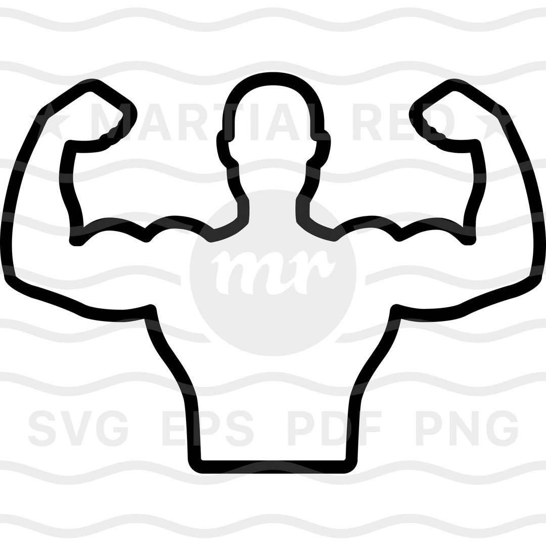 Muscles Svg, Bodybuilding Svg, Muscular Body Svg, Body Building, Man ...