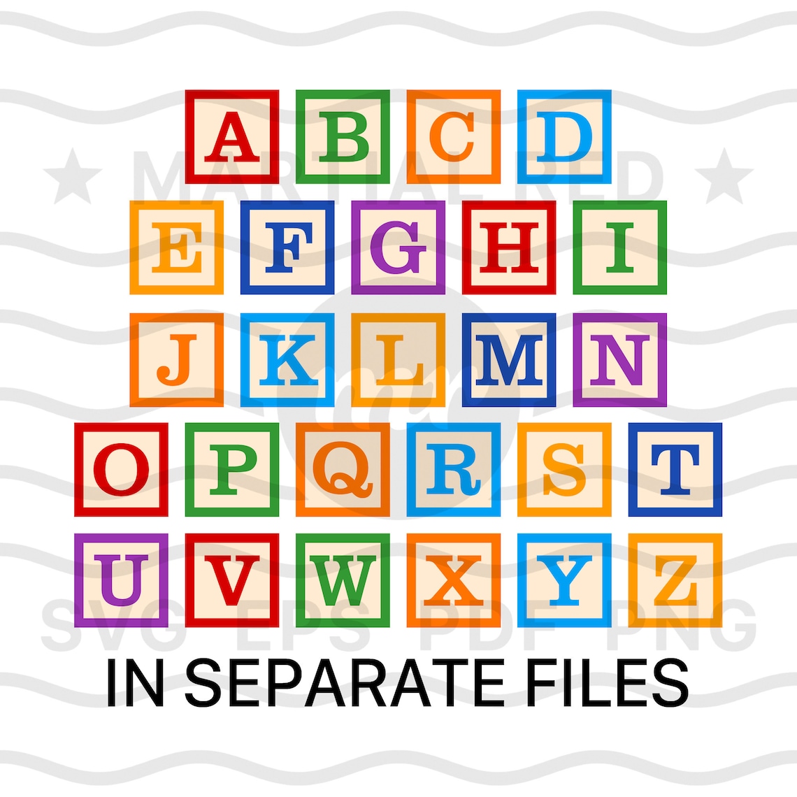 ABC Blocks Svg 26 Letters Toy Letter Blocks From A to Z Svg - Etsy