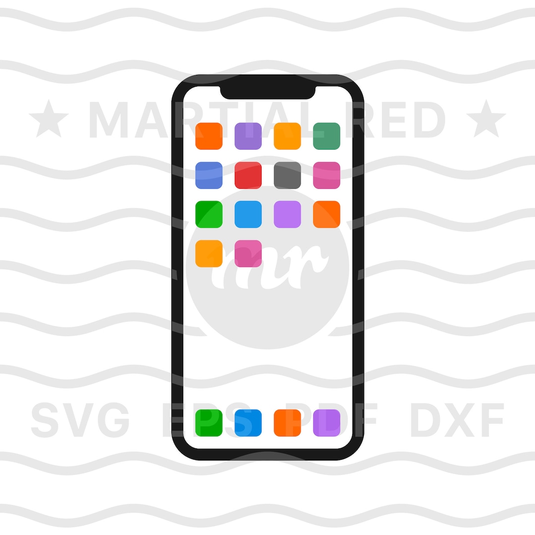 IPhone Apps Svg, Mobile Phone Svg, Smartphone Apps Svg, Cell Phone ...