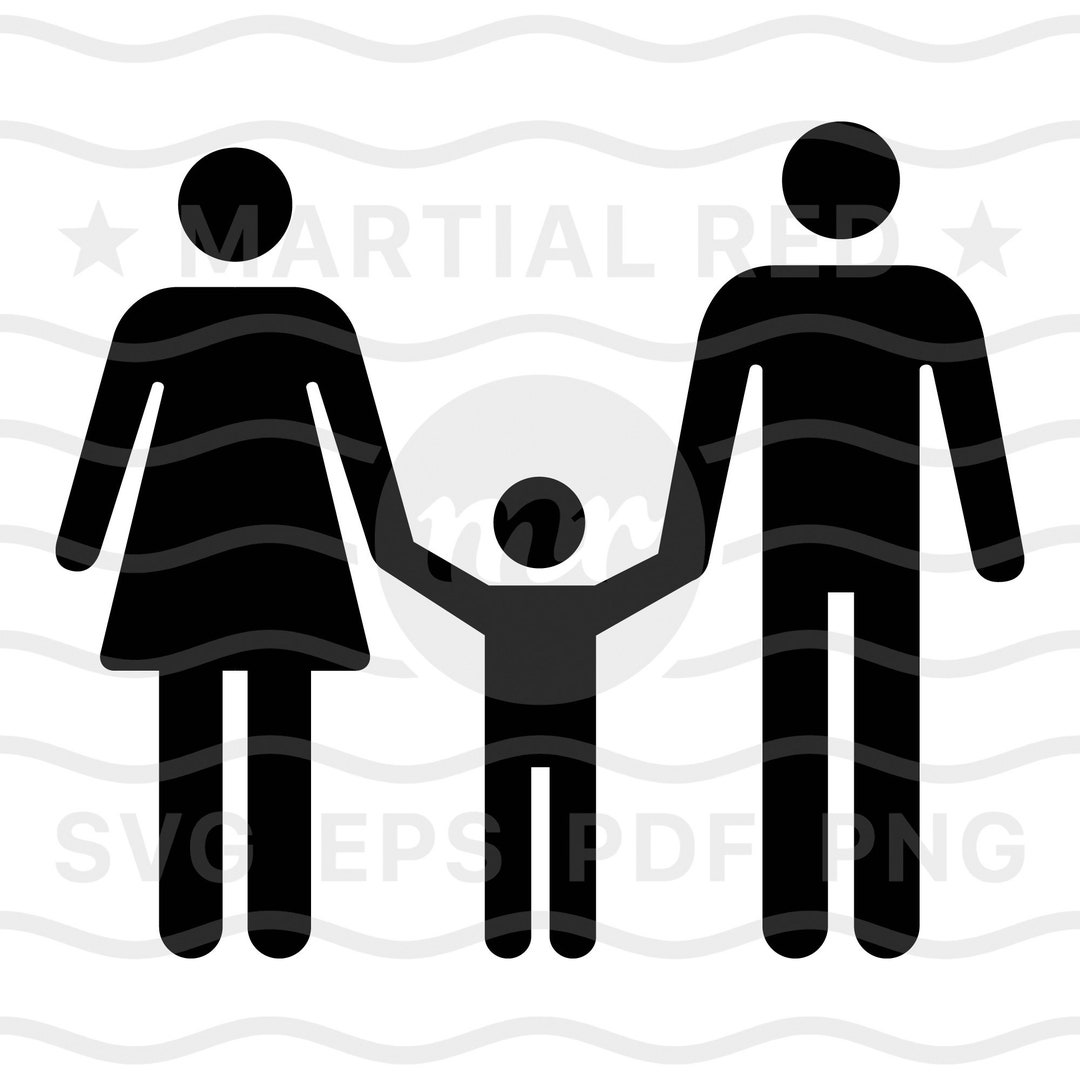 Family Svg, Parents Svg, Child, Father Mother Child Svg, Family Unit ...