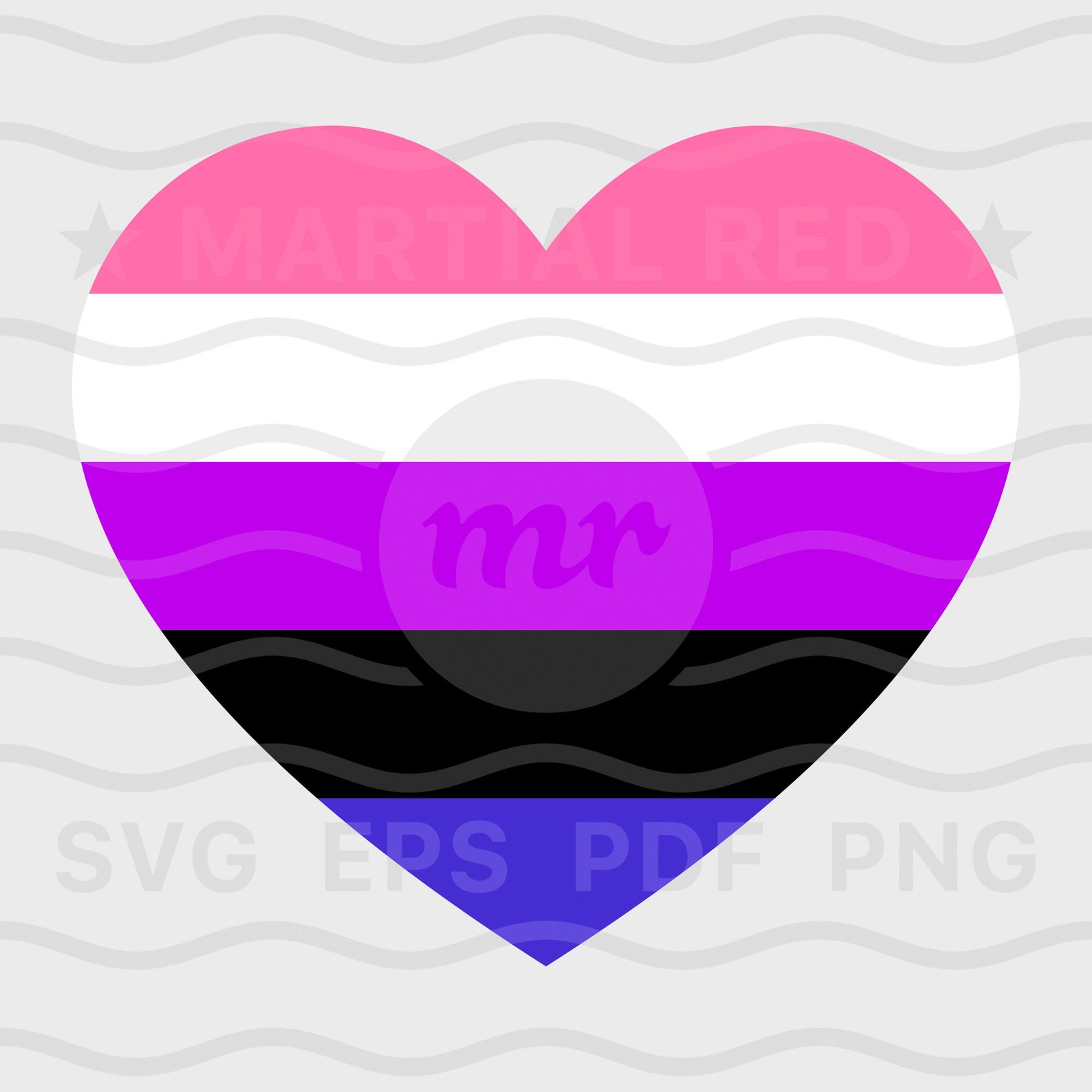 Genderfluid heart svg genderfluid flag svg gender fluid love | Etsy