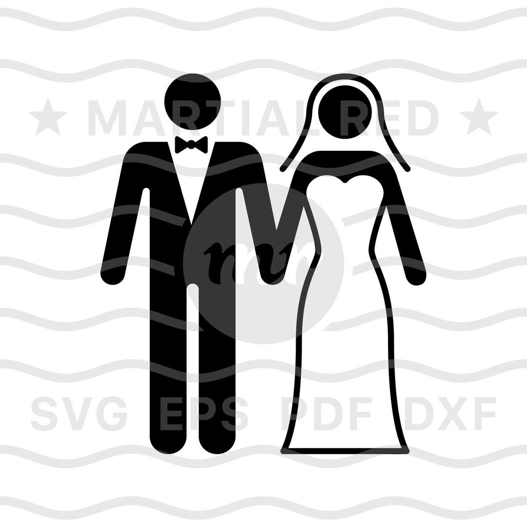 Wedding Svg, Marriage Svg, Bride and Groom Svg, Married Svg, Reception ...