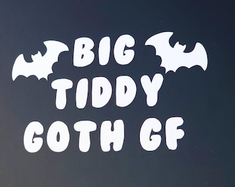 Small Tiddy Goth Gf Decal - Etsy