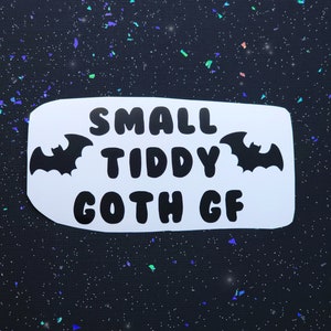 Small Tiddy Goth Gf Decal - Etsy