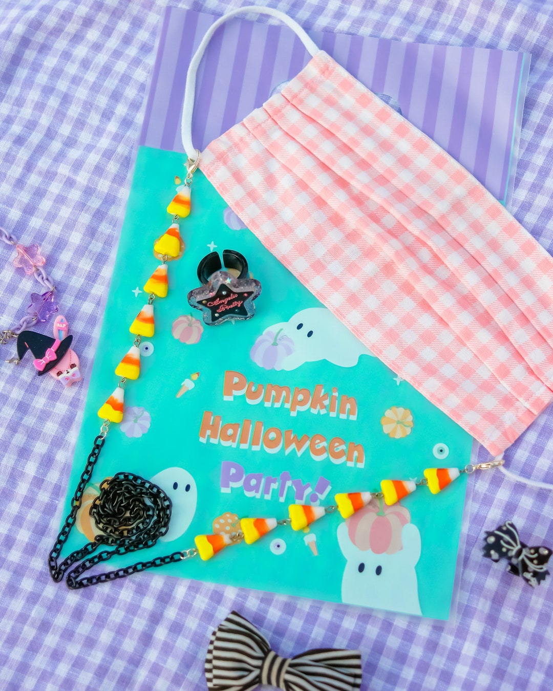 Candy Corn Mask/glasses Chain - Etsy