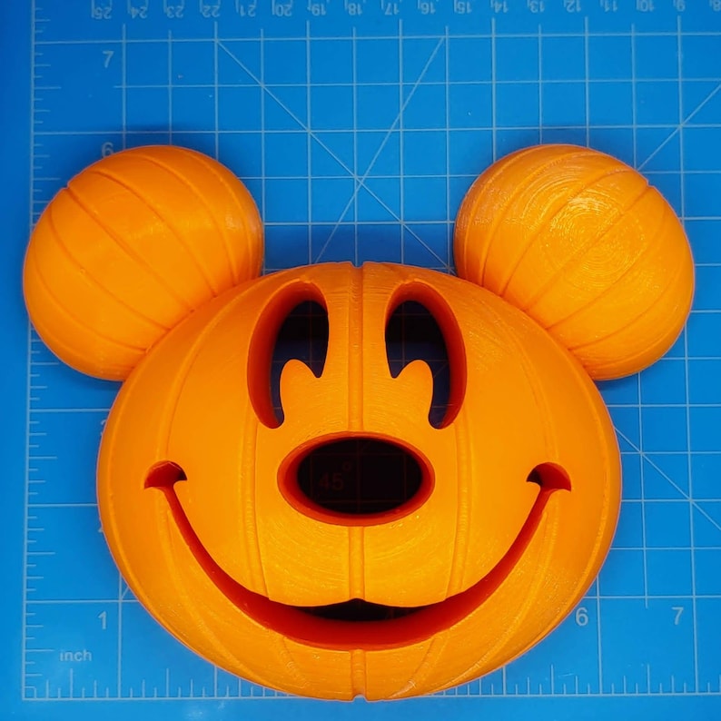 Mouse Pumpkin Head - 3d Printed (fall Decor) - Etsy