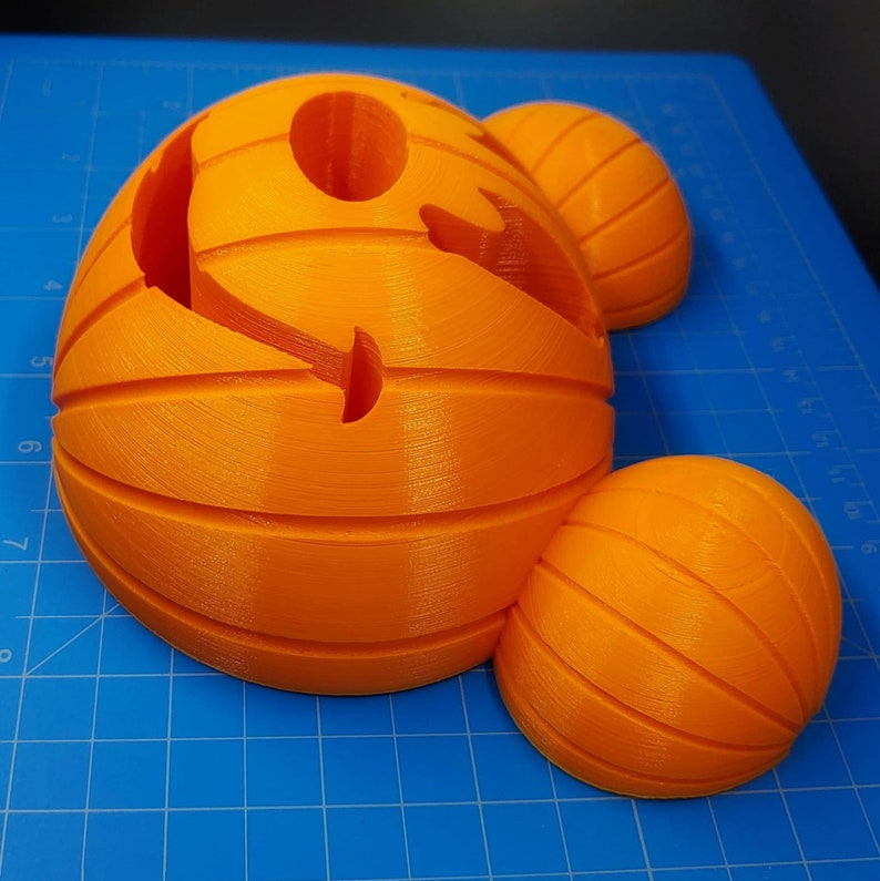 Mouse Pumpkin Head - 3d Printed (fall Decor) - Etsy