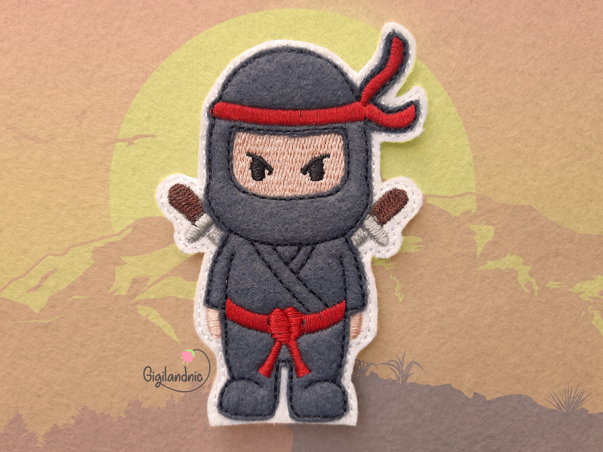 Japanese Culture Finger Puppets Digital File in the Hoop - Etsy