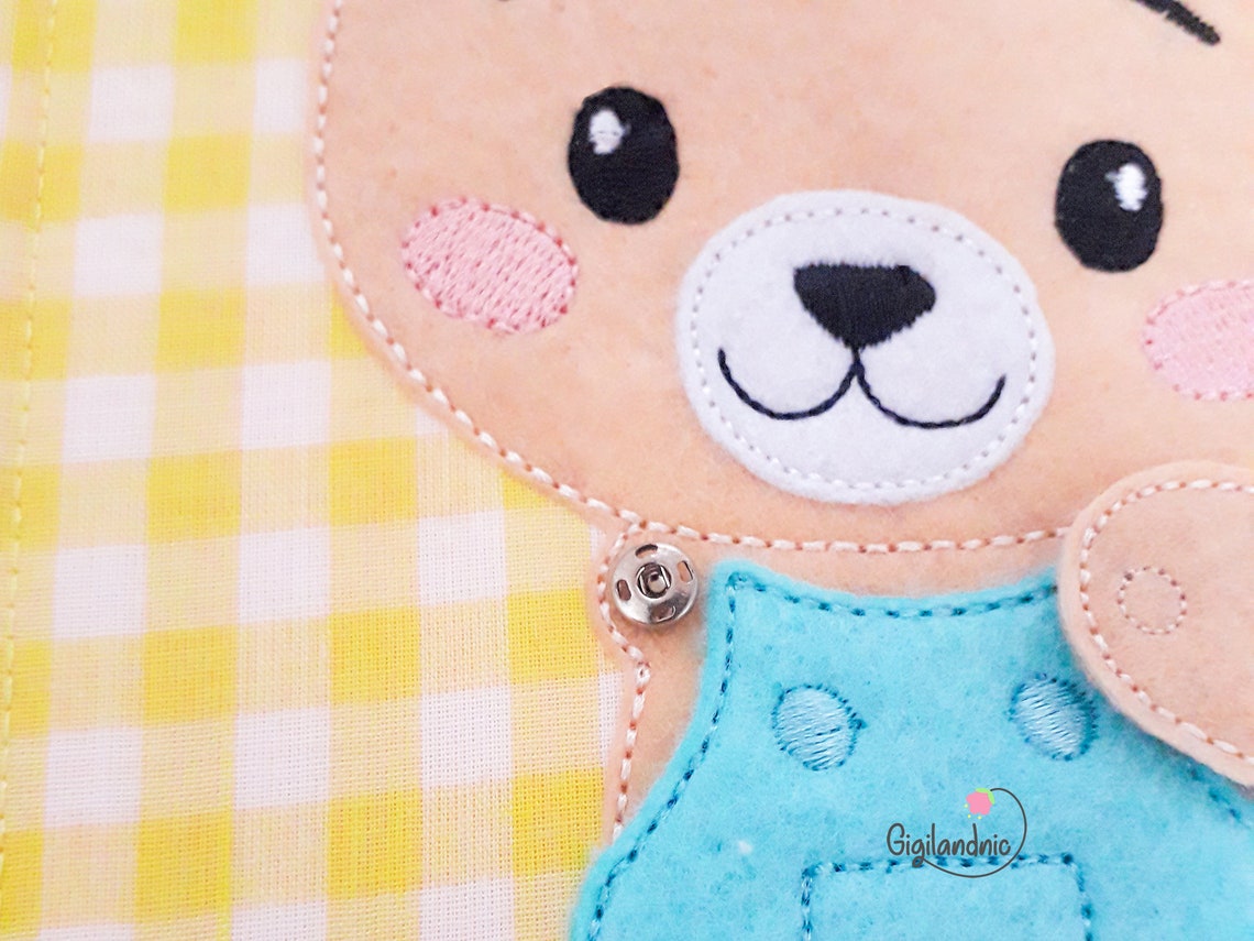 Doctor Quiet Book in the Hoop Machine Embroidery Design. in the Hoop ...