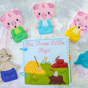 The Three Little Pigs 4X4 / ITH Embroidery Design / Digital Machine ...