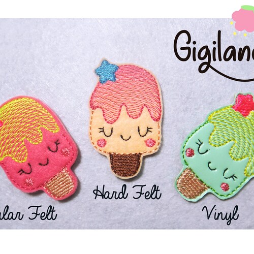 Ice Cream Feltie Embroidery Design-feltie Files-planner - Etsy