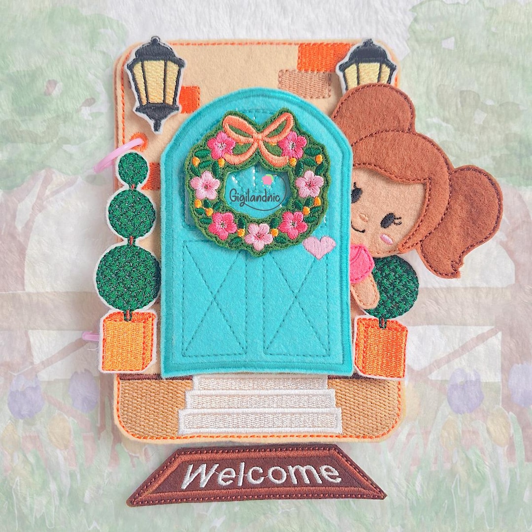 Front Porch Doll House Page. in the Hoop Machine Embroidery Design. ITH ...