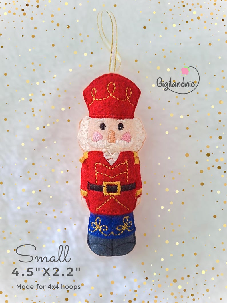 Nutcracker Ornament - ITH Embroidery Design - Digital File - Etsy