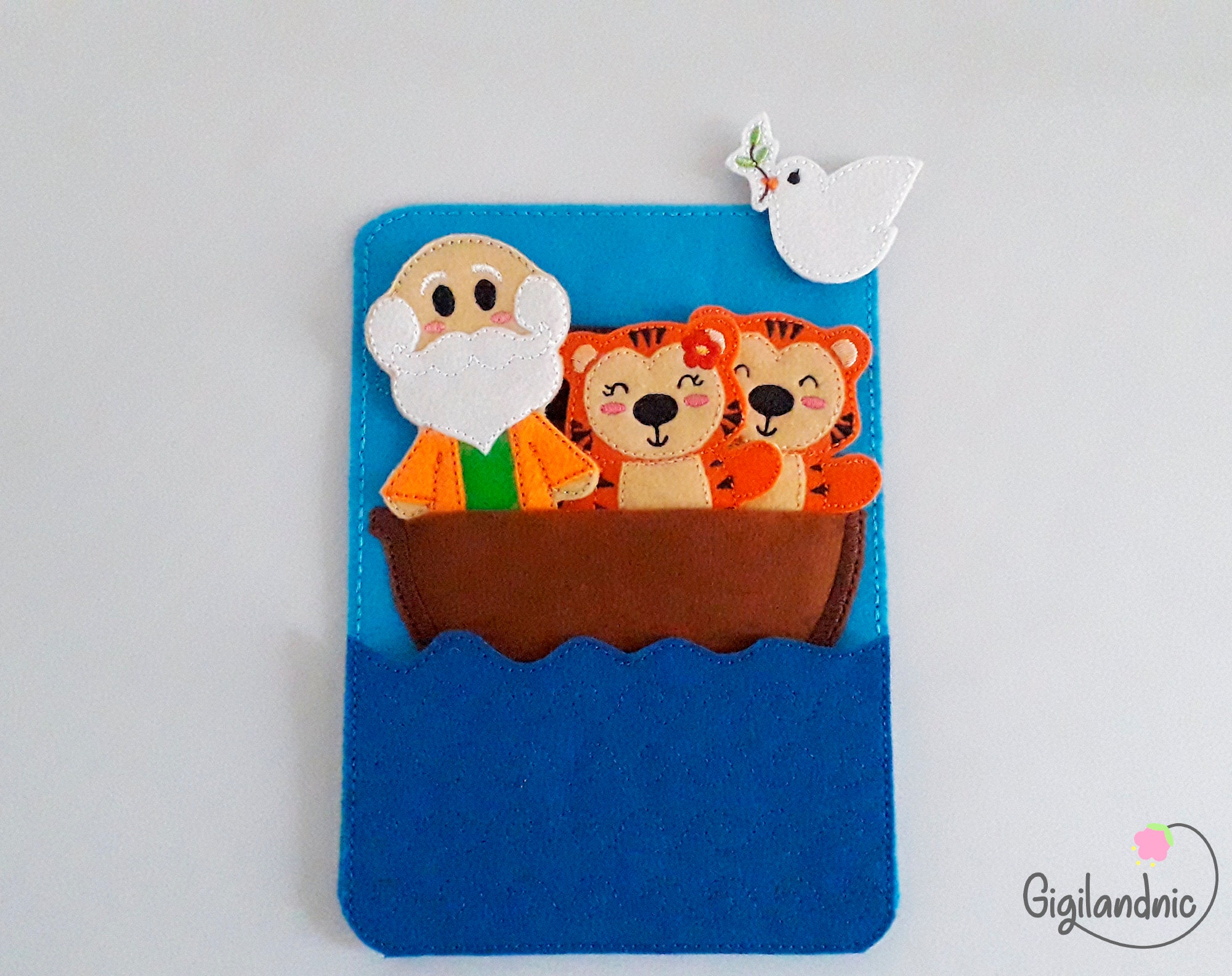 Noah's Ark Finger Puppet Quiet Book Pattern in the Hoop | Etsy Australia