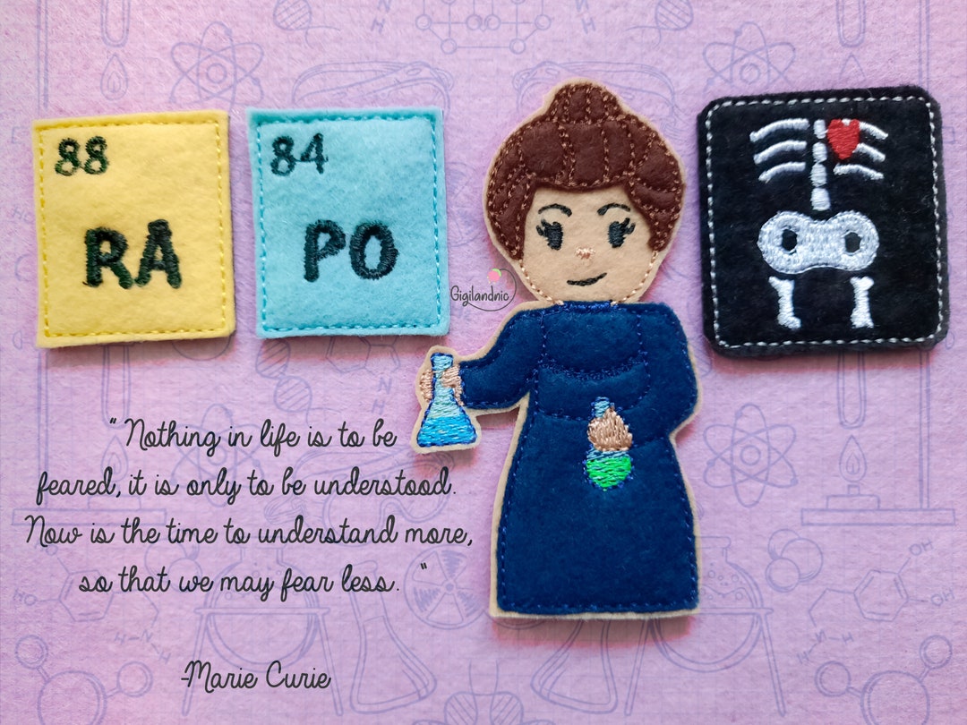 Marie Curie Finger Puppet - ITH Finger Puppets - ITH Educational Toys ...
