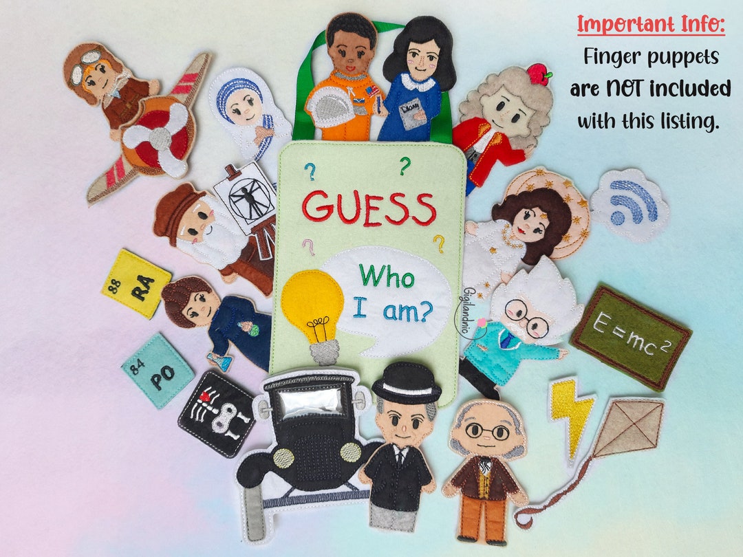 Guess Who I Am? Quiet Book Page- ITH Educational Toys- Digital File - Etsy
