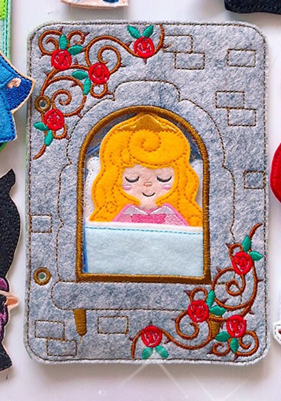 Princess QB Cover Page ITH Embroidery Design-digital Design for ...