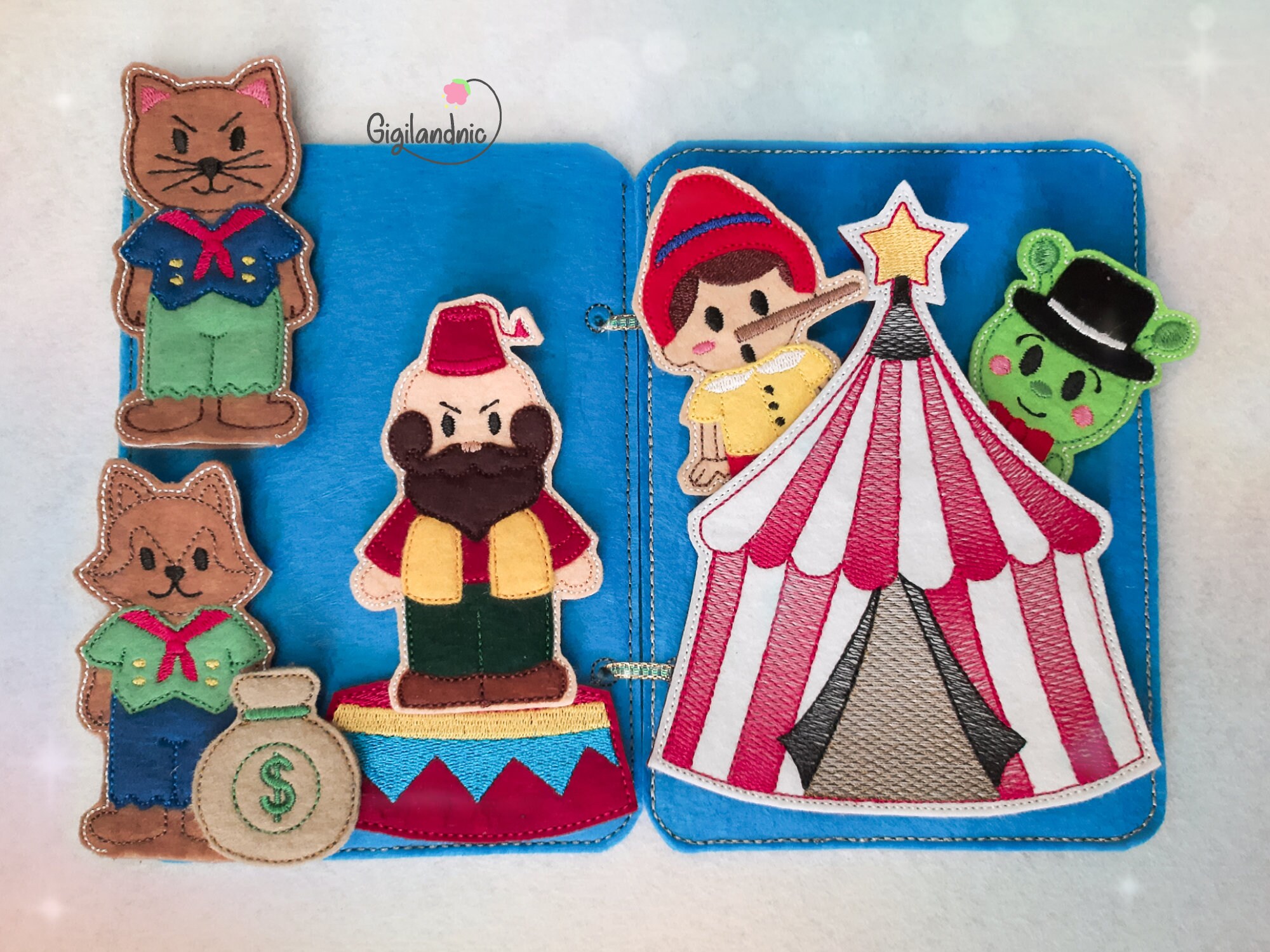 The Adventures of Pinocchio ITH Finger Puppets Carlo - Etsy Canada