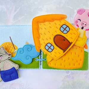 The Three Little Pigs 4X4 / ITH Embroidery Design / Digital Machine ...