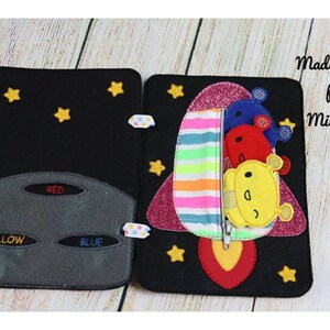 Quiet Book Pattern in the Hoop Machine Embroidery Design. Busy Book ...