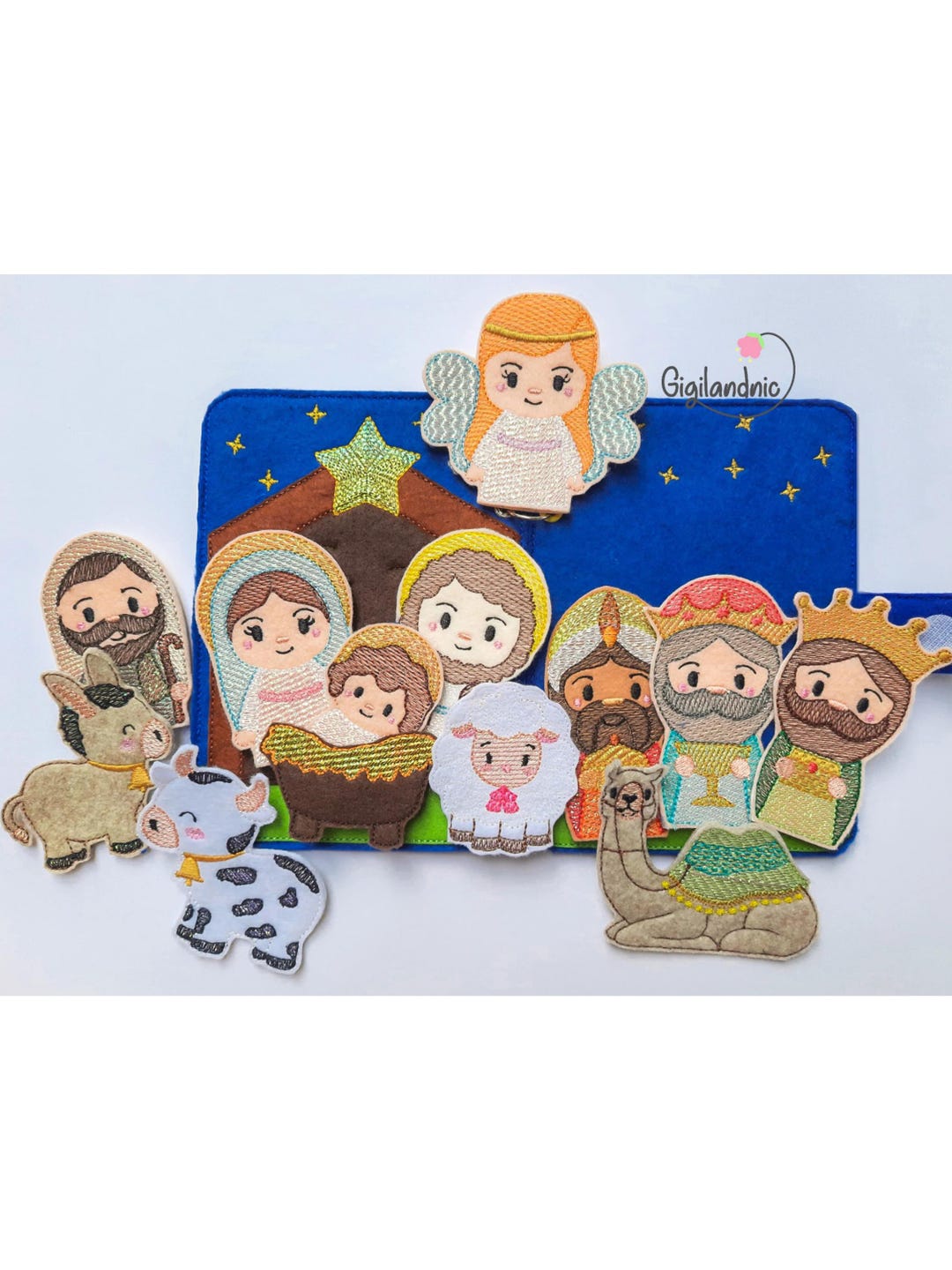 ITH Mylar Nativity Story Finger Puppets and Quiet Book- in the Hoop ...