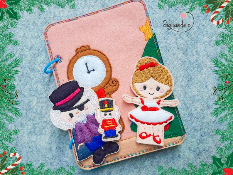 The Nutcracker – In-the-hoop Machine Embroidery Design. ITH Quiet Book ...