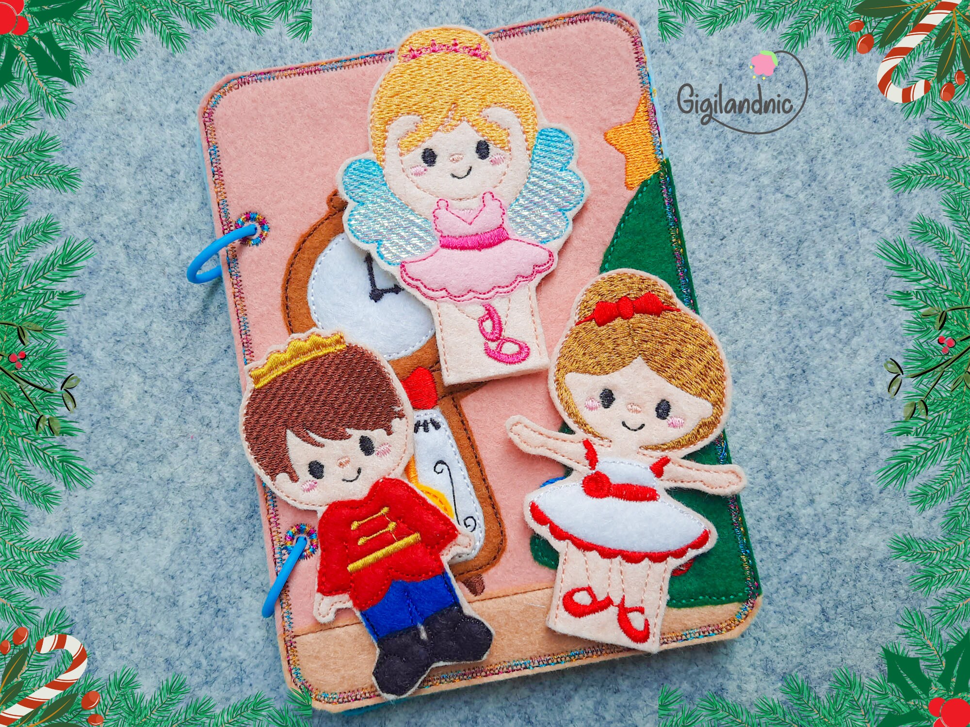 The Nutcracker – In-the-hoop Machine Embroidery Design. ITH Quiet Book ...