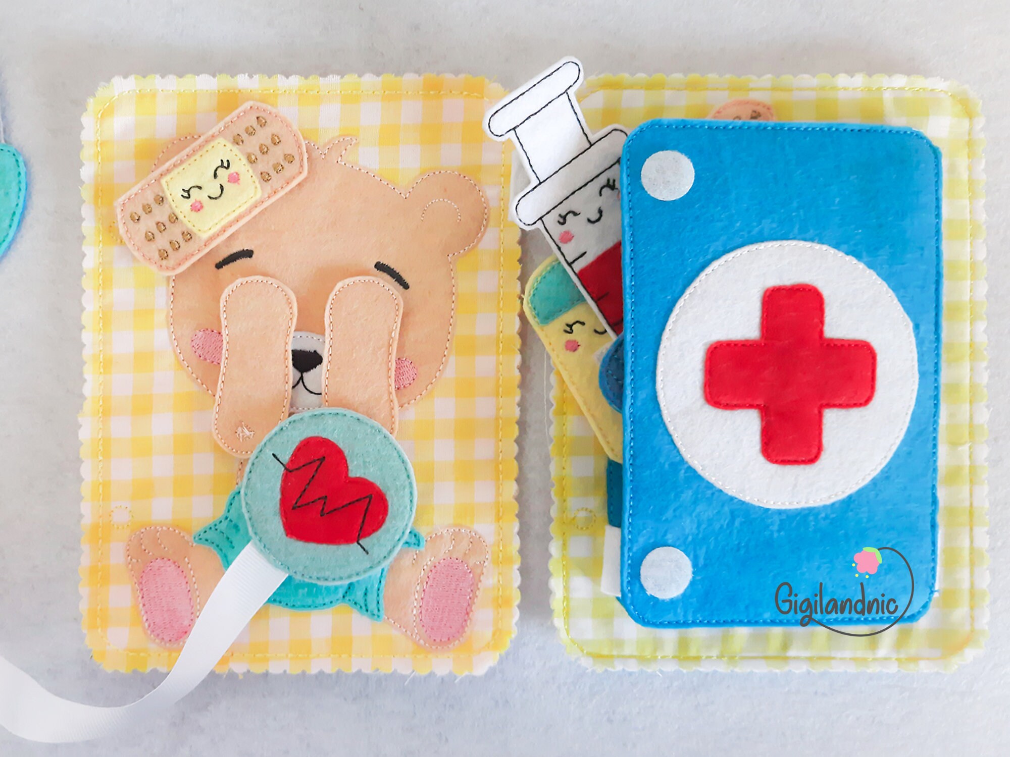 Doctor Quiet Book in the Hoop Machine Embroidery Design. in the Hoop ...