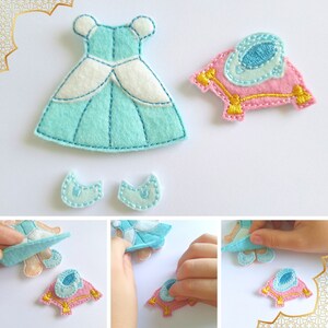 Cinderella Finger Puppet Set - ITH Embroidery Design - Digital Design ...