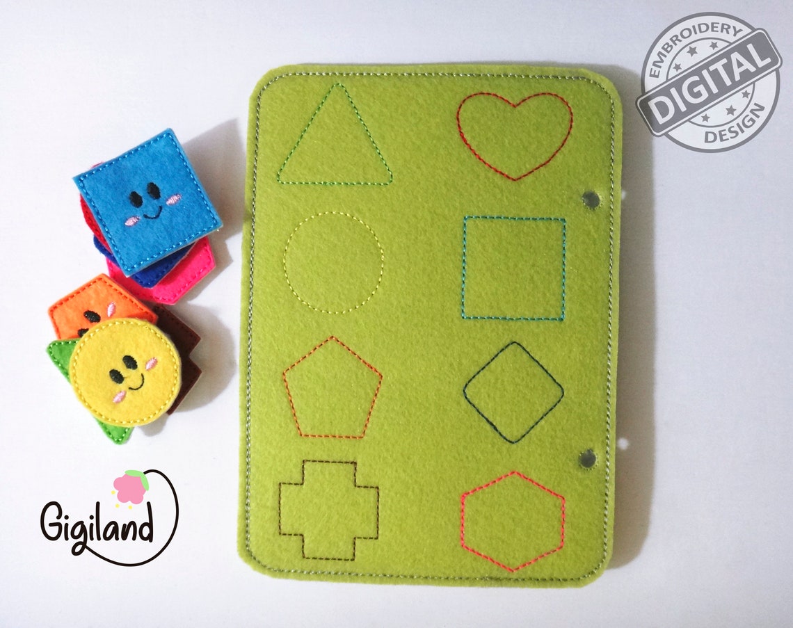 Quiet Book Pattern in the Hoop Machine Embroidery Design. ITH - Etsy