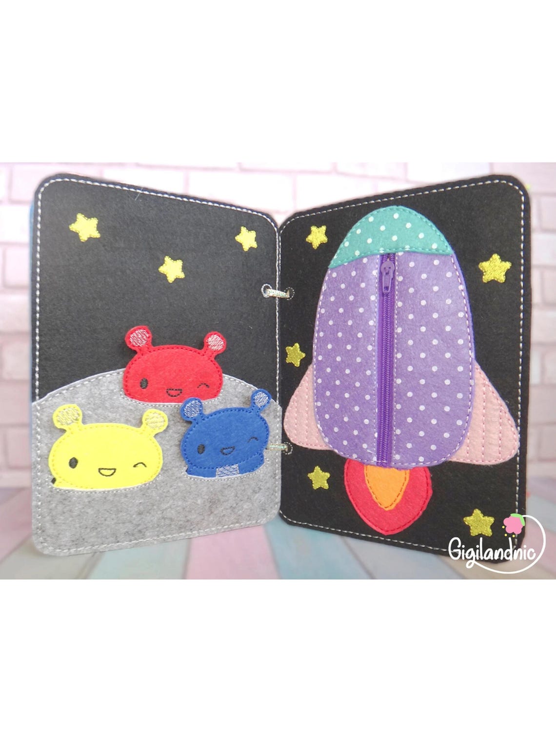 Quiet Book Pattern in the Hoop Machine Embroidery Design. Busy Book ...