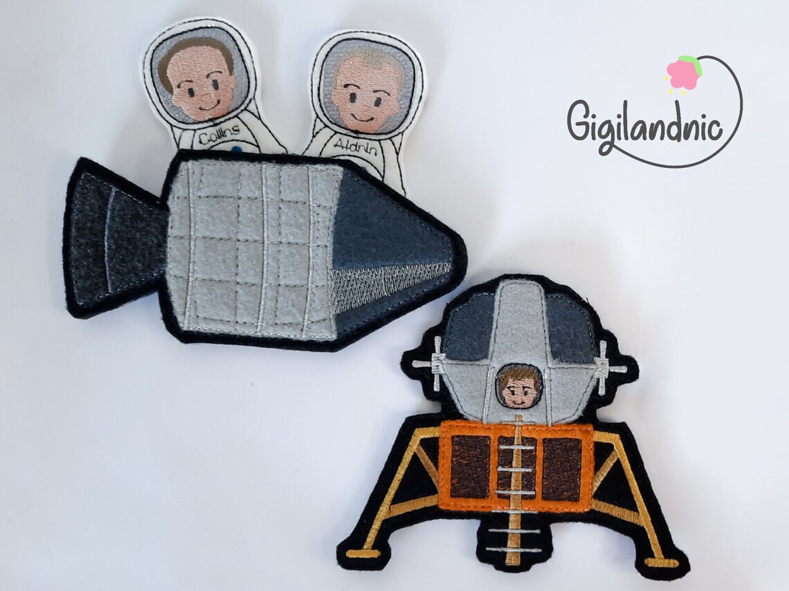 Apollo 11- in the Hoop Embroidery Design- Digital File - Etsy
