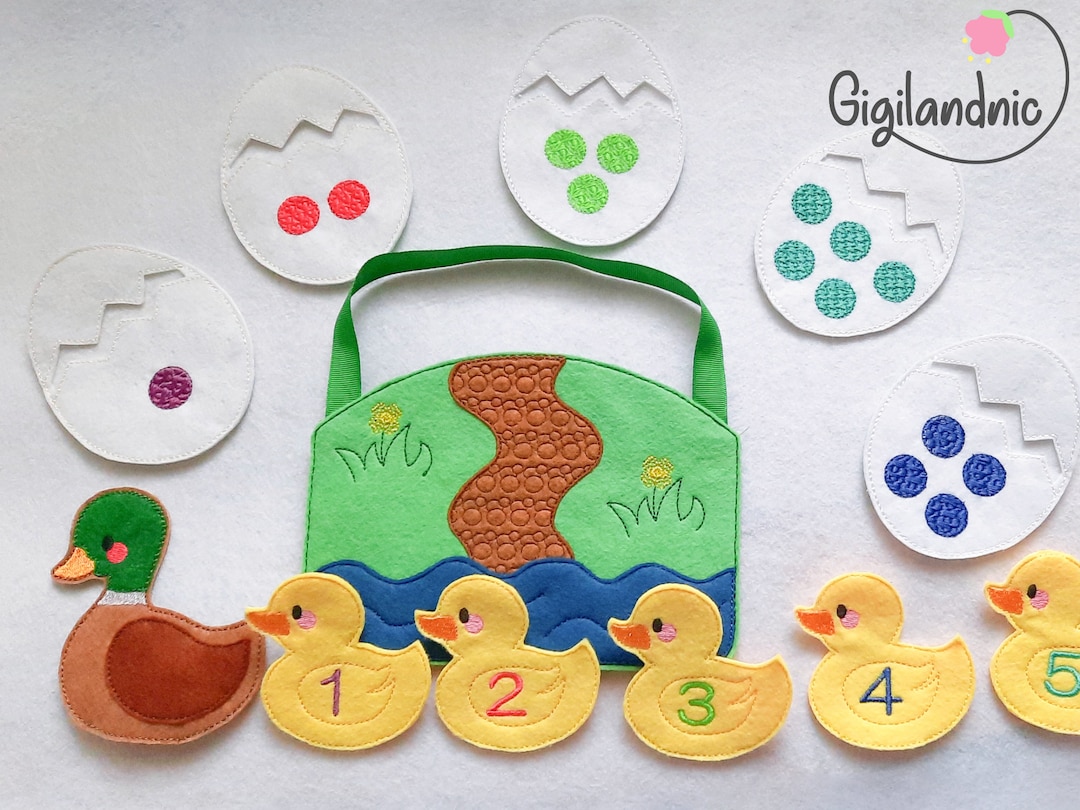 Five Little Ducks Finger Puppets - ITH Finger Puppets-nursery Rhymes ...