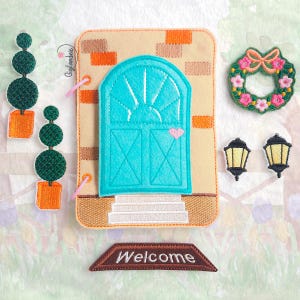 Front Porch Doll House Page. in the Hoop Machine Embroidery Design. ITH ...