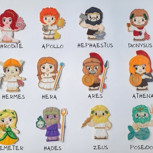 Greek Mythology Finger Puppets- in the Hoop Machine Embroidery Design ...