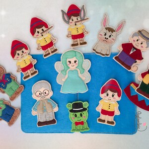 The Adventures of Pinocchio - ITH Finger Puppets - Carlo Collodi Fairy ...