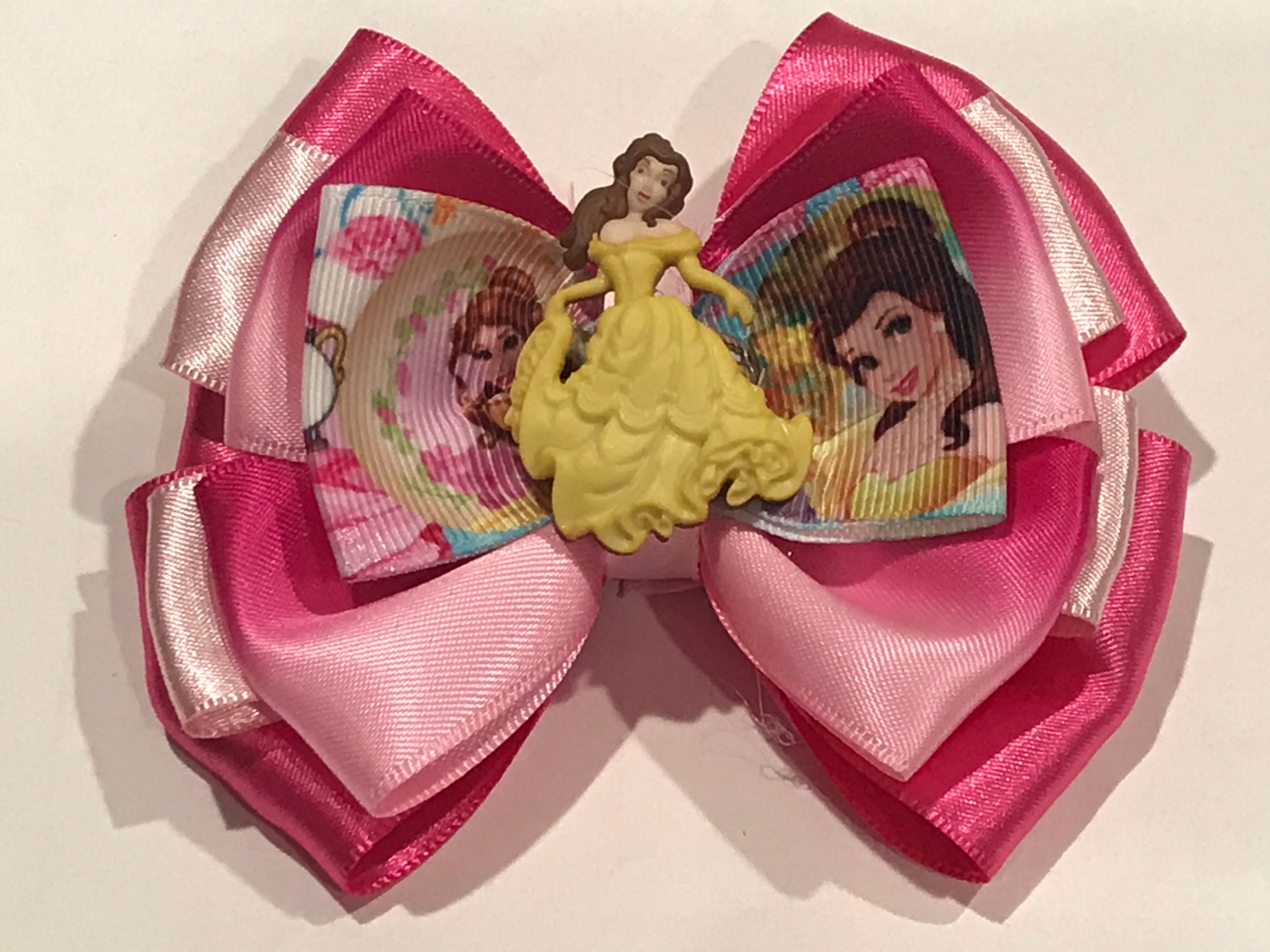 Princess Inspired Hairbows and Princess Ponytail and Princess - Etsy