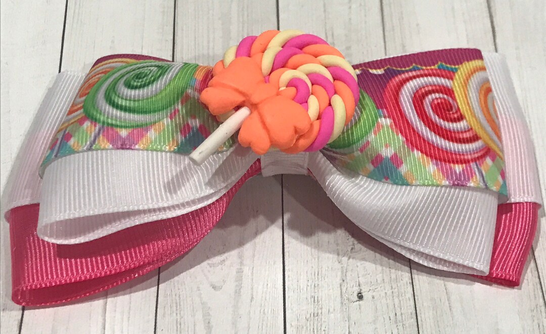 Lollipop Hairbow Candy Hairbow Candy Ponytail Candy Hair - Etsy