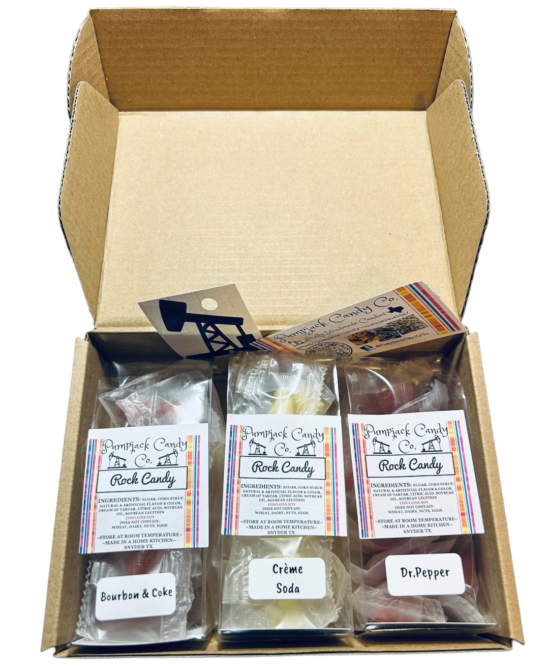 Rock Candy Sampler Box, Choose 3 Candy Flavors - Etsy